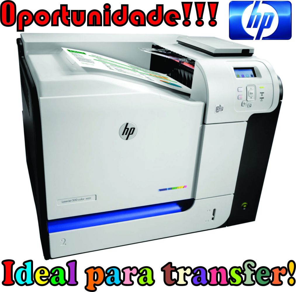 Impressoras tons e cores - Impressora Hp Laserjet Color 500/M551dn