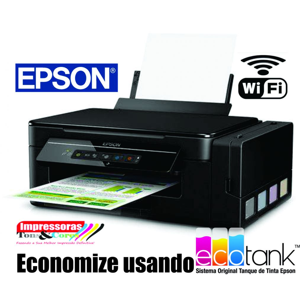 Impressoras tons e cores - Multifuncional Tanque de Tinta Epson EcoTank ...