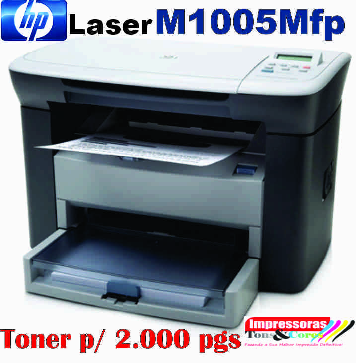 Impressoras tons e cores - Multifuncional HP LaserJet M1005 Laser